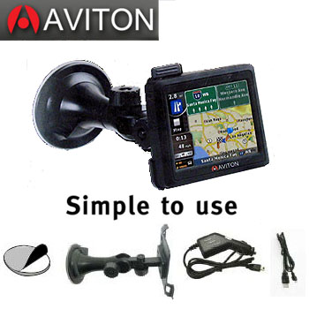 AVITON 3.5" PORTABLE GPS NAVIGATION SYSTEM