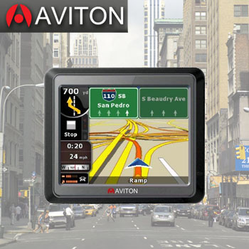 AVITON 3.5" PORTABLE GPS NAVIGATION SYSTEM